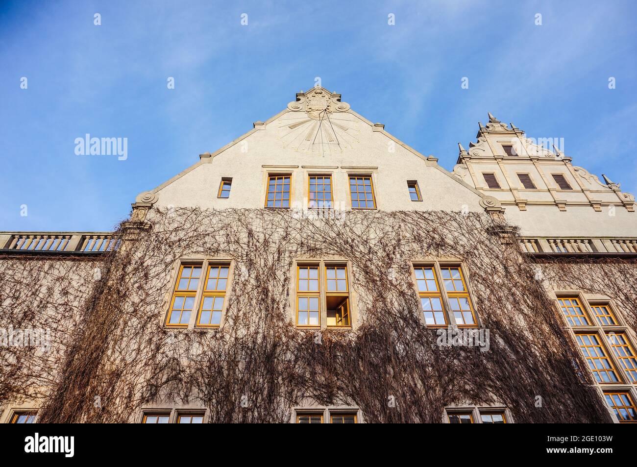 POZNAN, POLAND - Nov 21, 2016: The Adam Mickiewicz university building ...