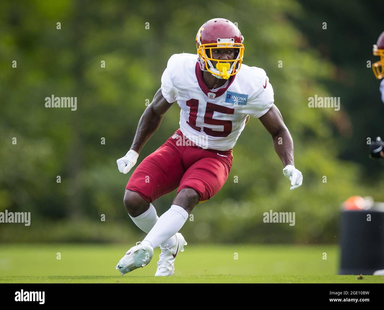August 15, 2021: Washington Football Team wide receiver Steven Sims (15 ...
