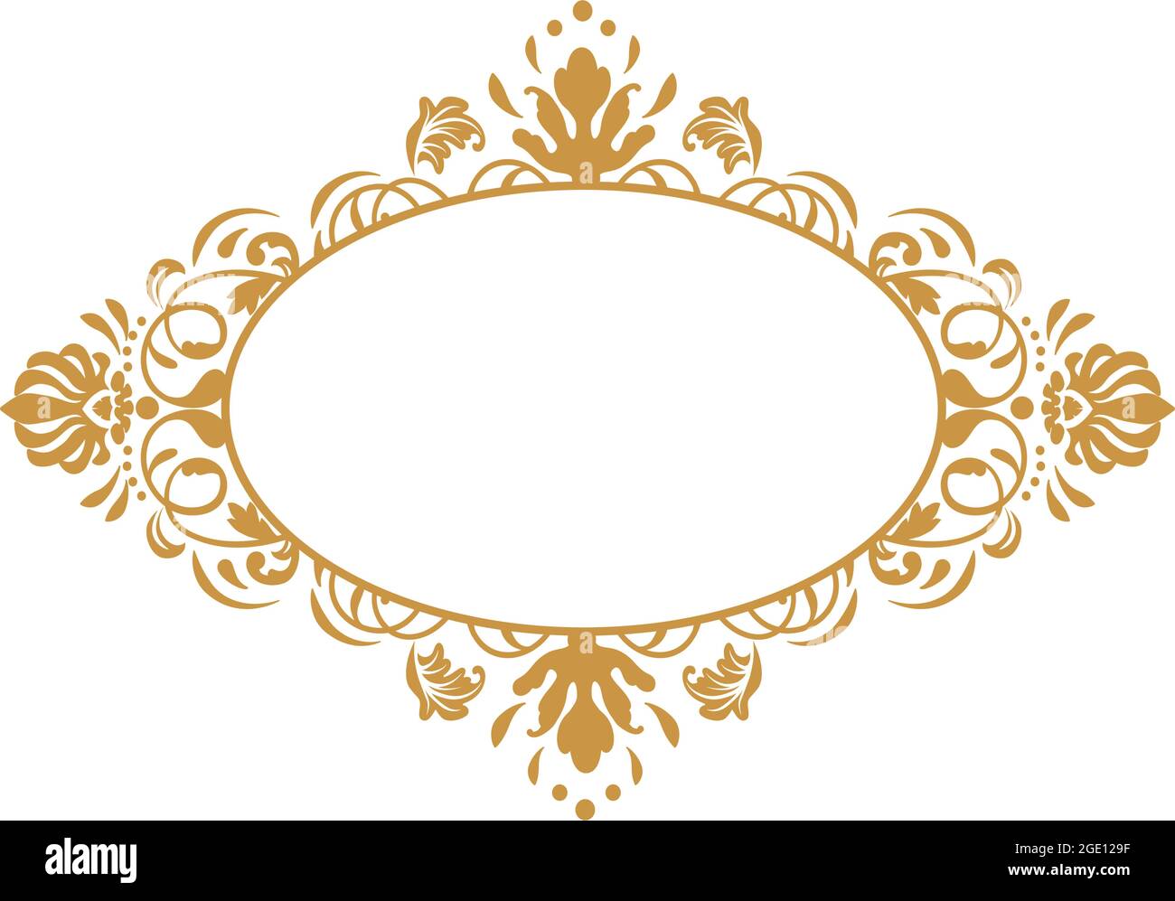frame with floral ornament Stock Vector Image & Art - Alamy