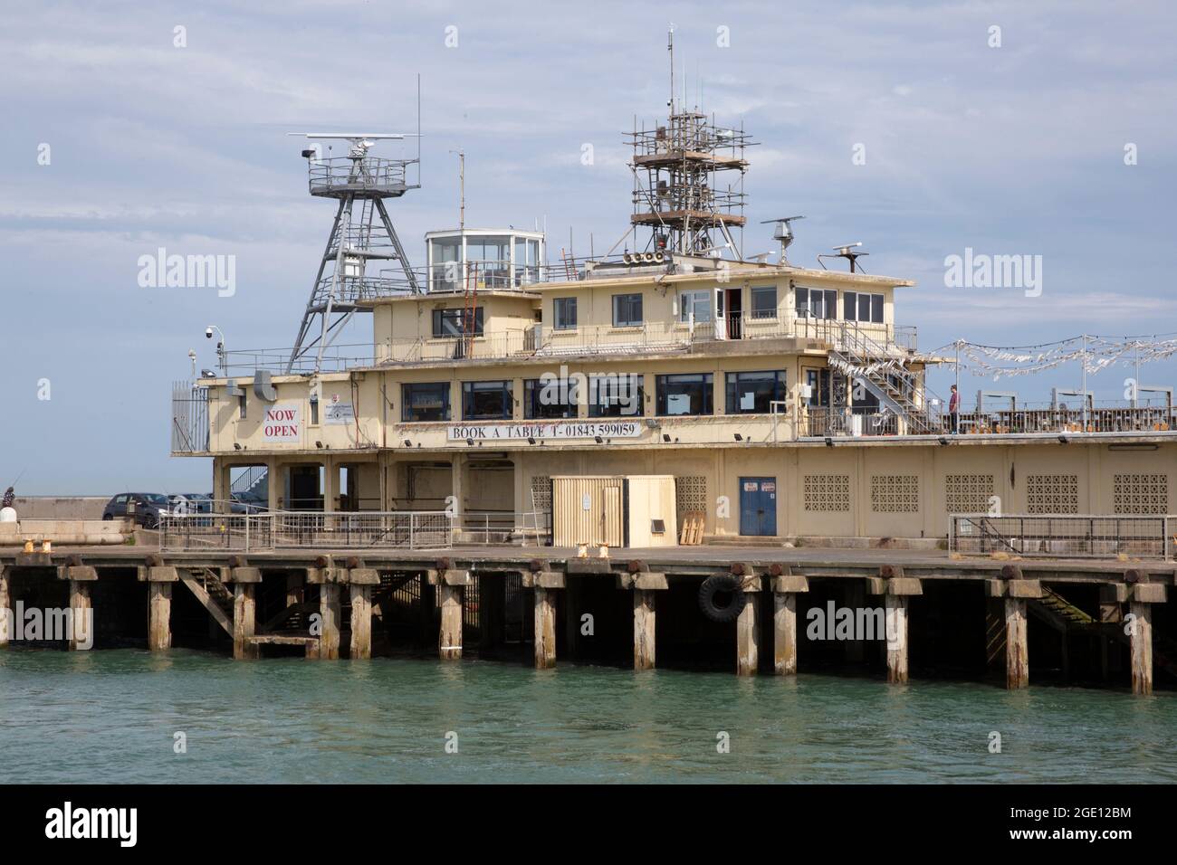Royal Harbour Brasserie on the harbour arm, Ramsgate, Kent England UK Stock Photo - Alamy