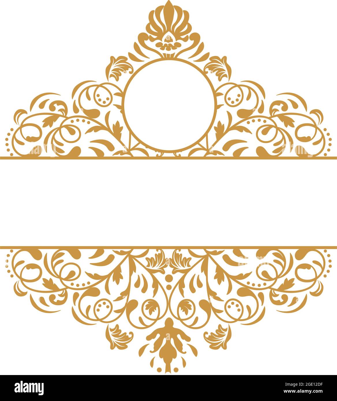 frame with floral ornament Stock Vector Image & Art - Alamy