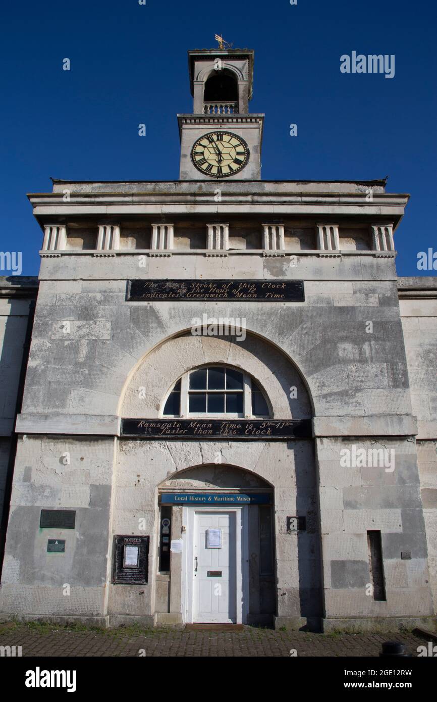 Ramsgate Maritime Museum in the Clock House on the quayside at Ramsgate ...