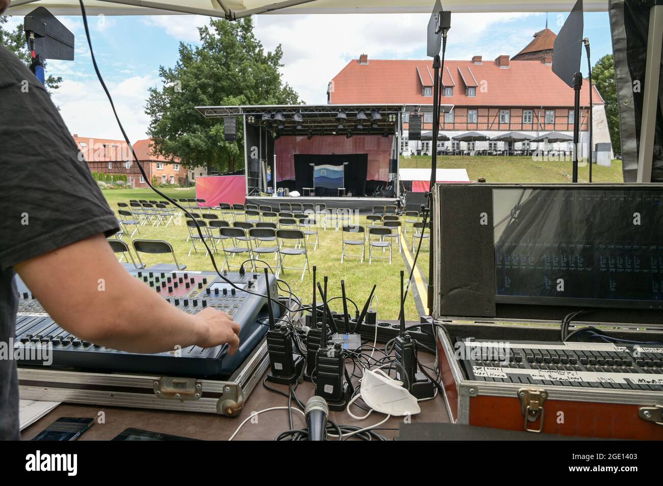 Analog and digital mixing consoles, receivers for wireless microphones ...