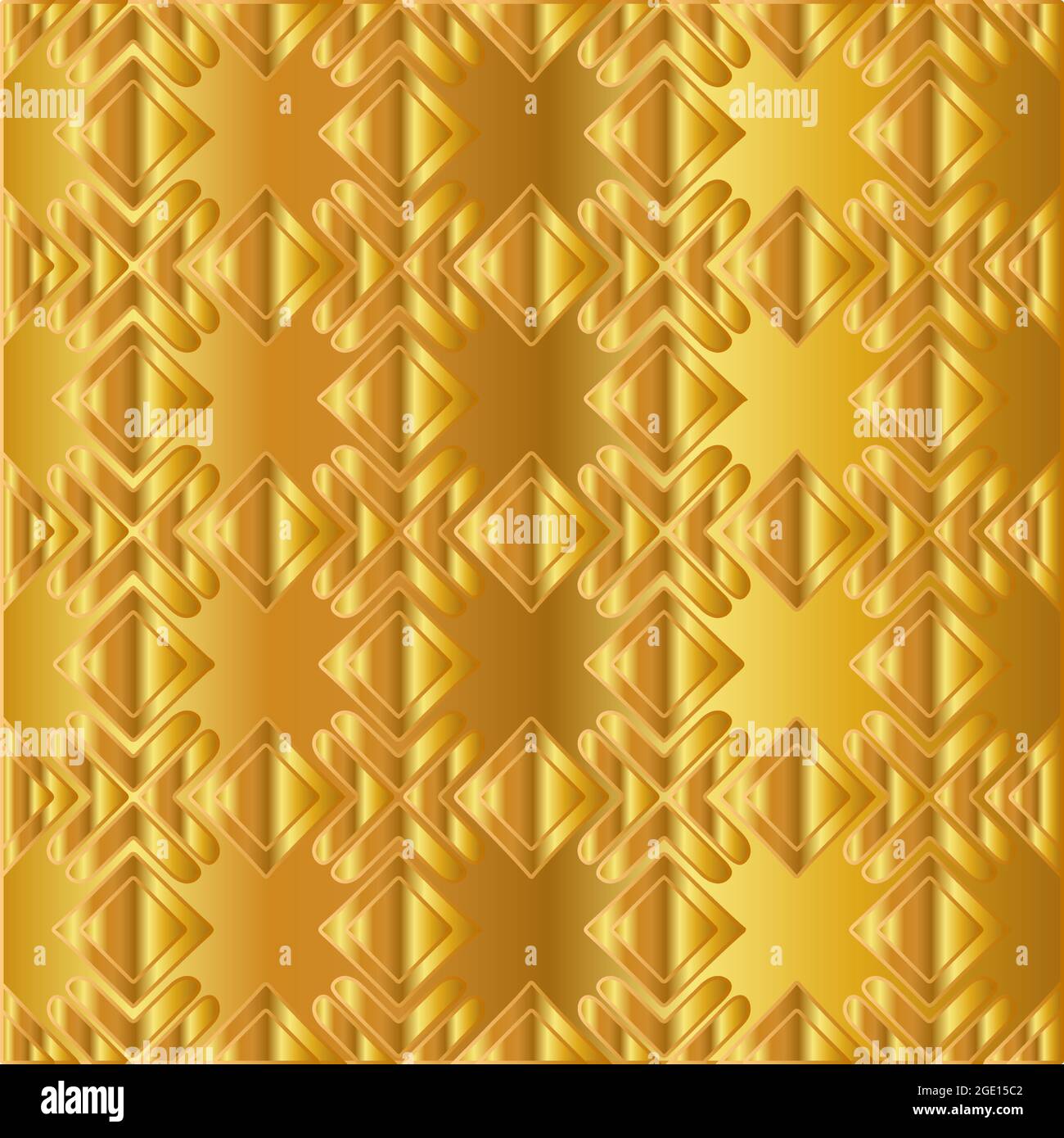 Geometric vector pattern with yellow and white gradient. gold ornament ...