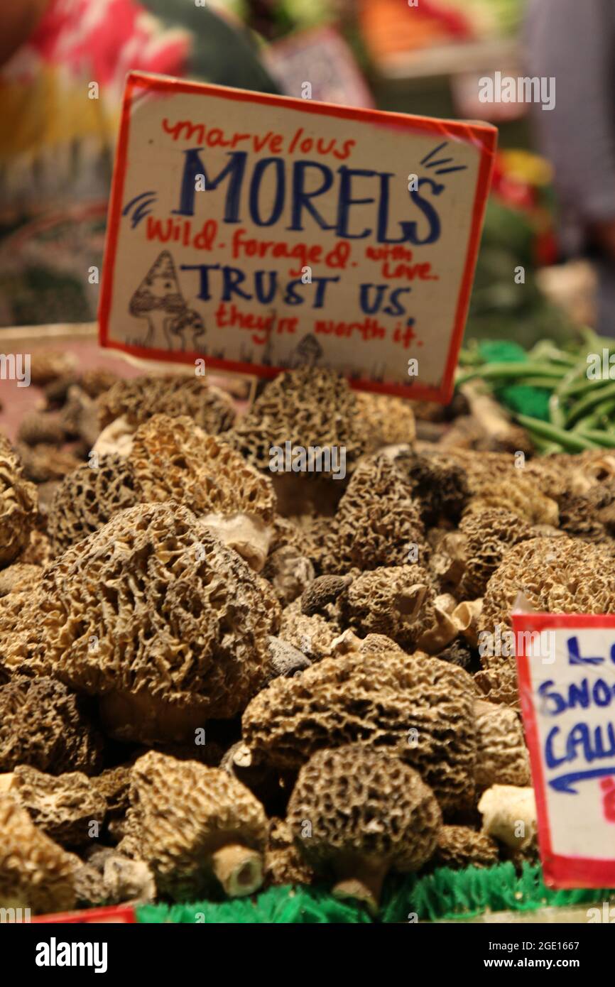 Morel's in Pike's Public Market in Seattle Washington Stock Photo - Alamy
