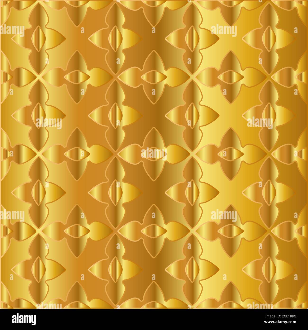 Geometric vector pattern with yellow and white gradient. gold ornament ...