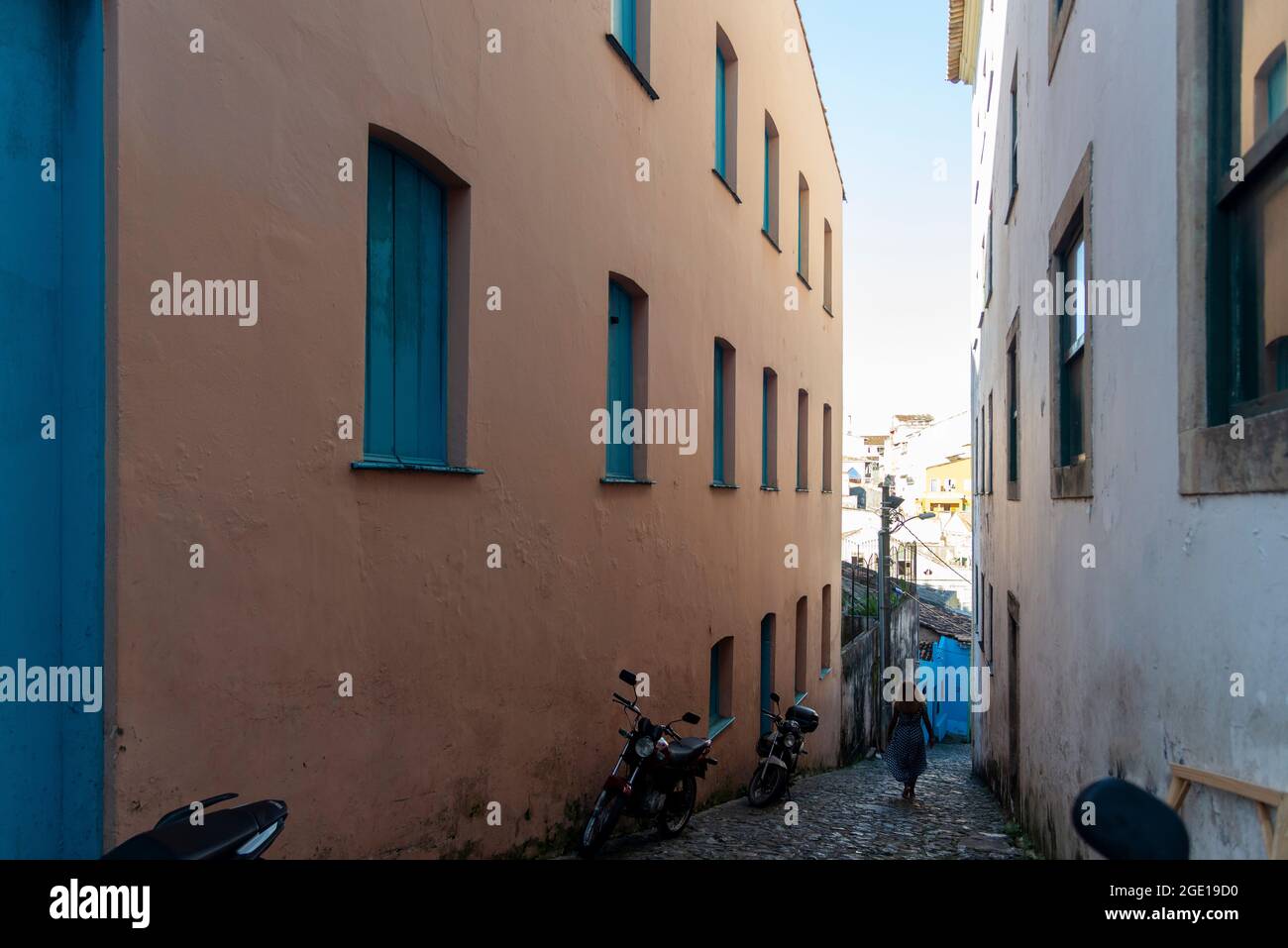 Old window details in color. Pelourinho, Salvador, Bahia, Brazil Stock ...