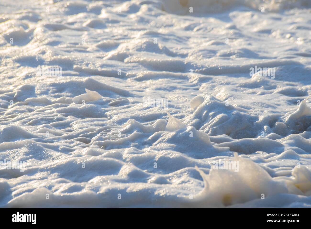 white sea foam near the shore close-up, waves Stock Photo - Alamy