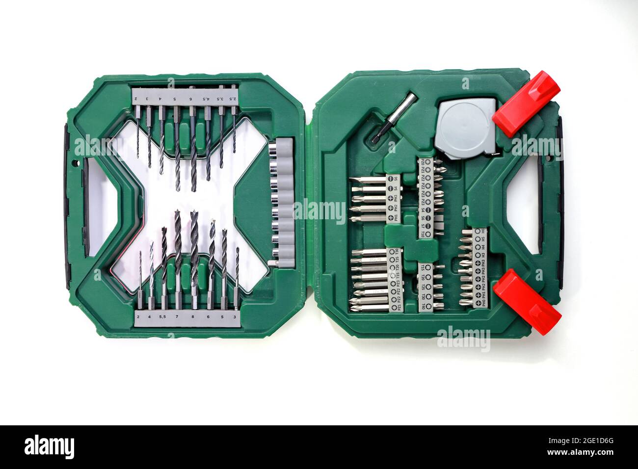 Set of screwdriver tips isolated on white Stock Photo - Alamy