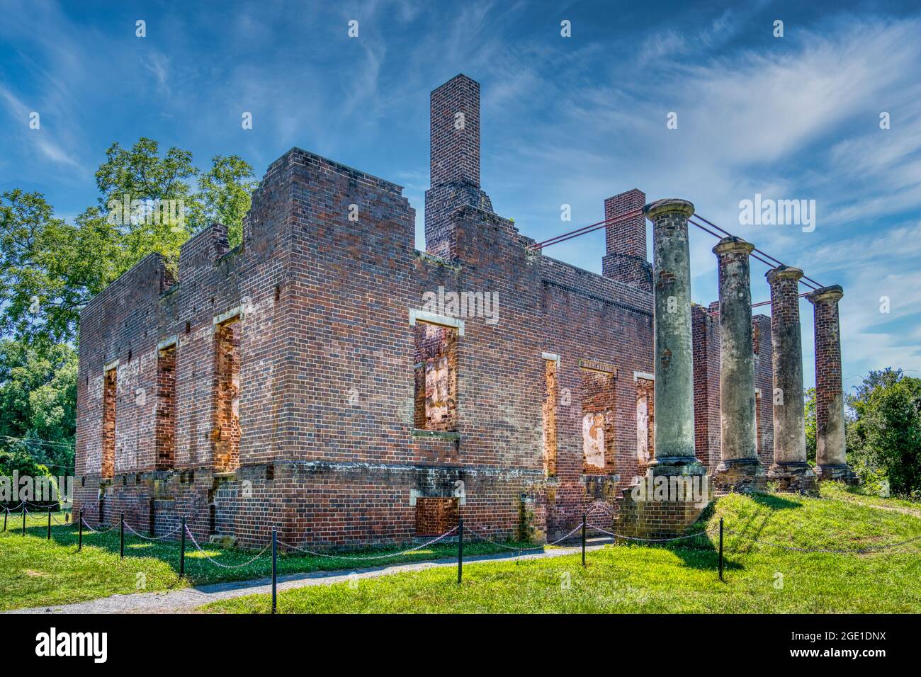 The rear of the Barboursville Ruins Plantation Mansion designed by ...