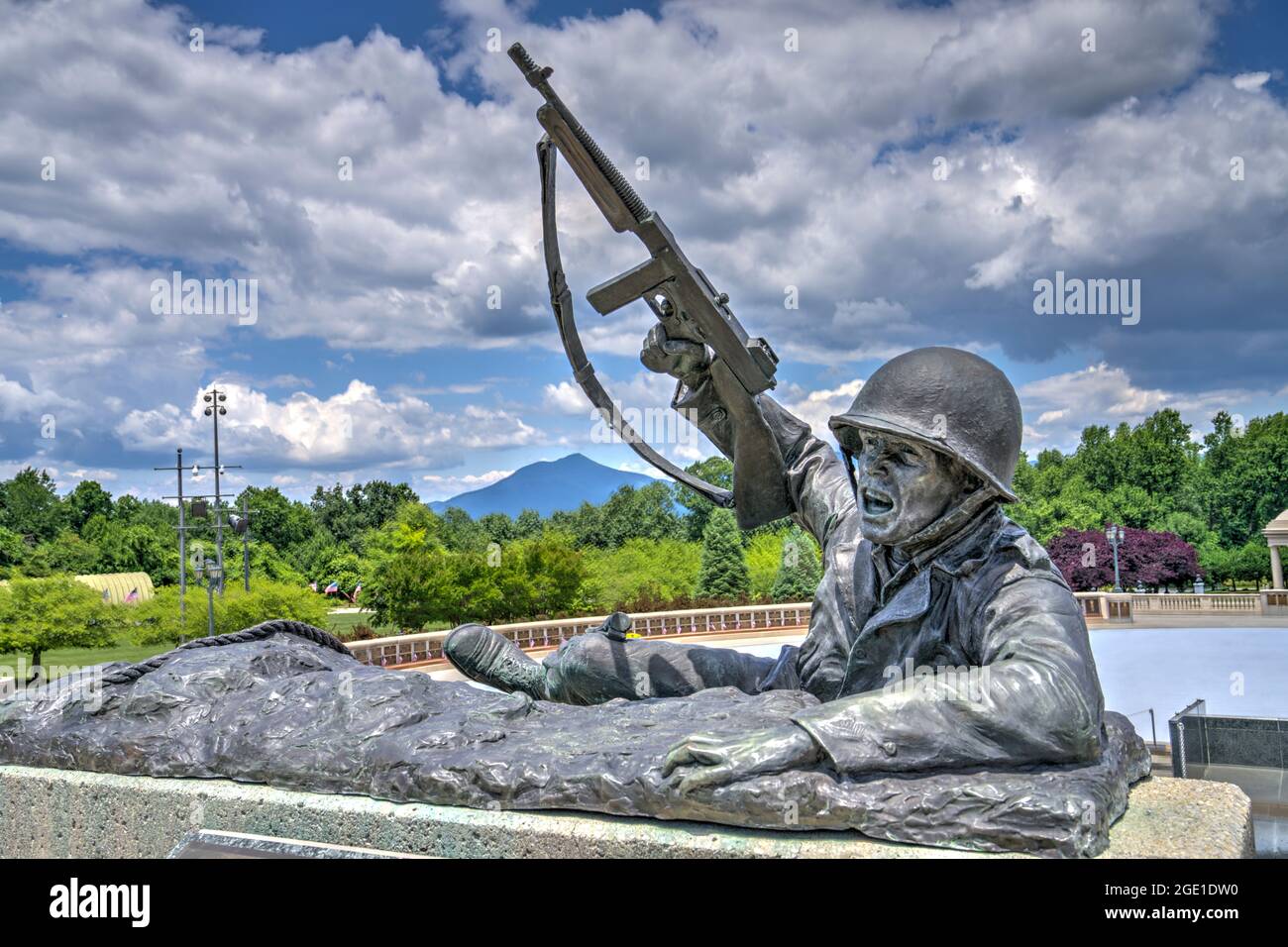 The first soldier over wall, part of the Scaling the Wall sculpture at ...