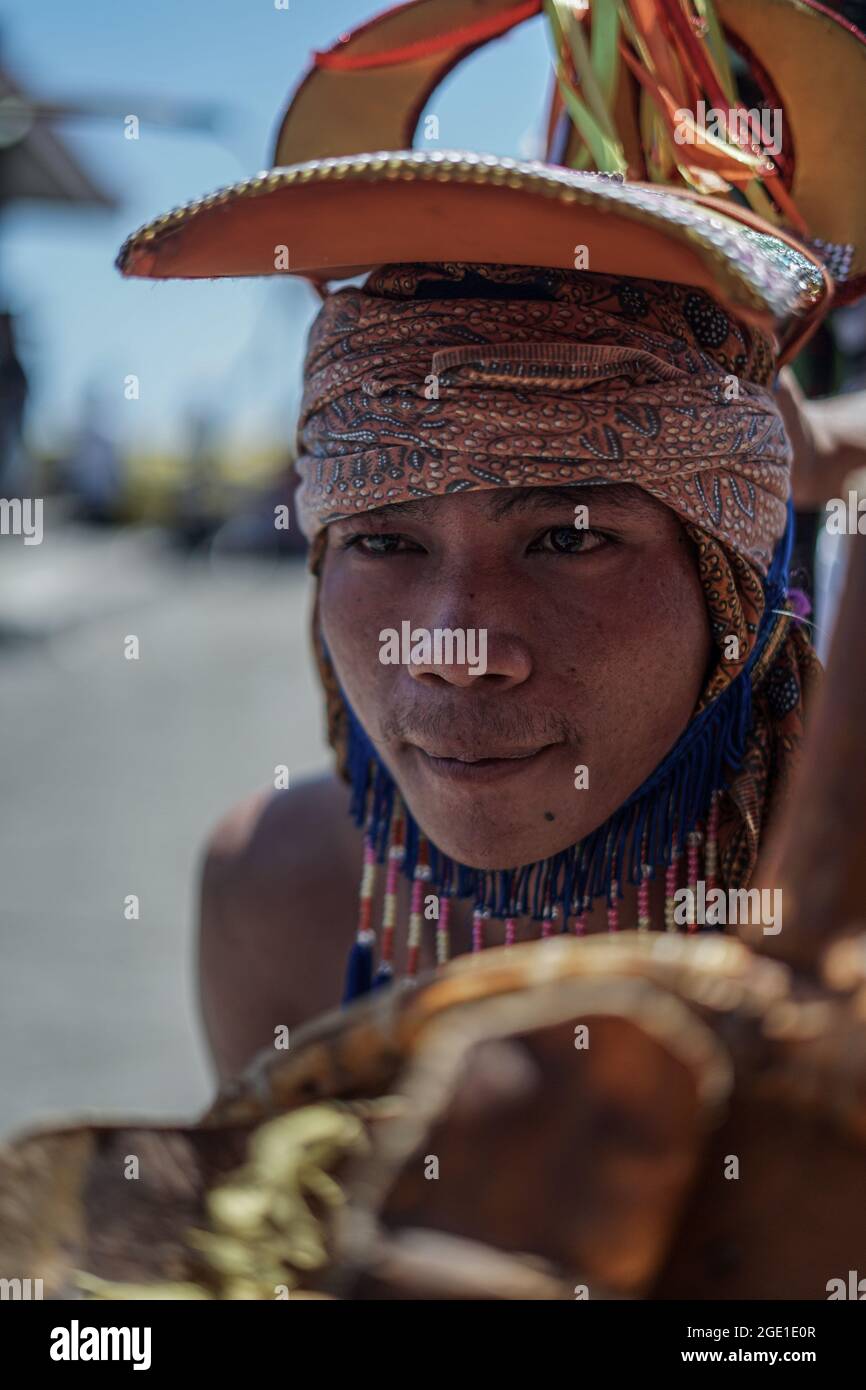 Makassar, South Sulawesi, Indonesia. 15th Aug, 2021. A man from ...