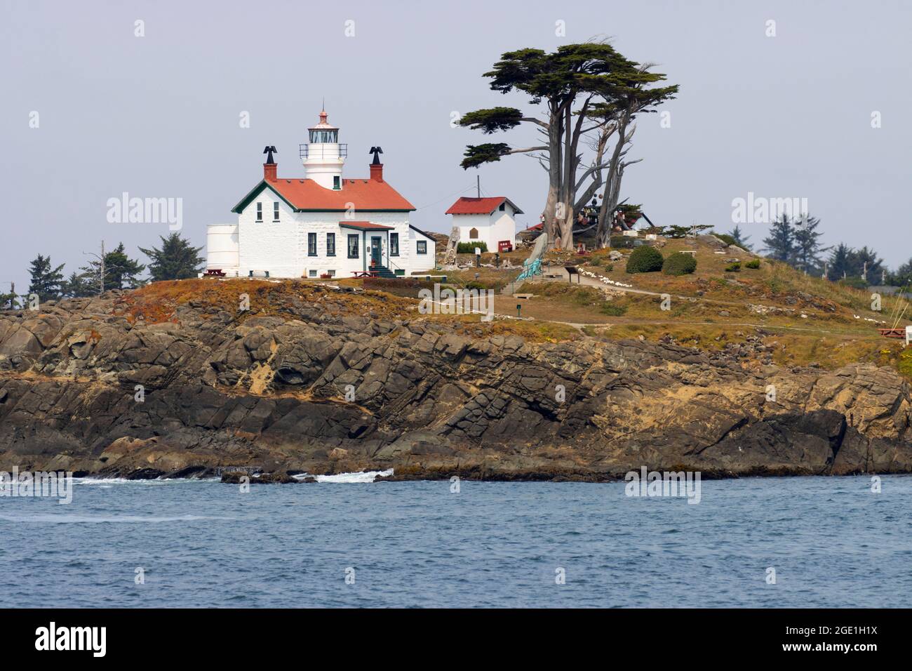Battery Point Lighthouse from Lighthouse Jetty, Crescent City ...