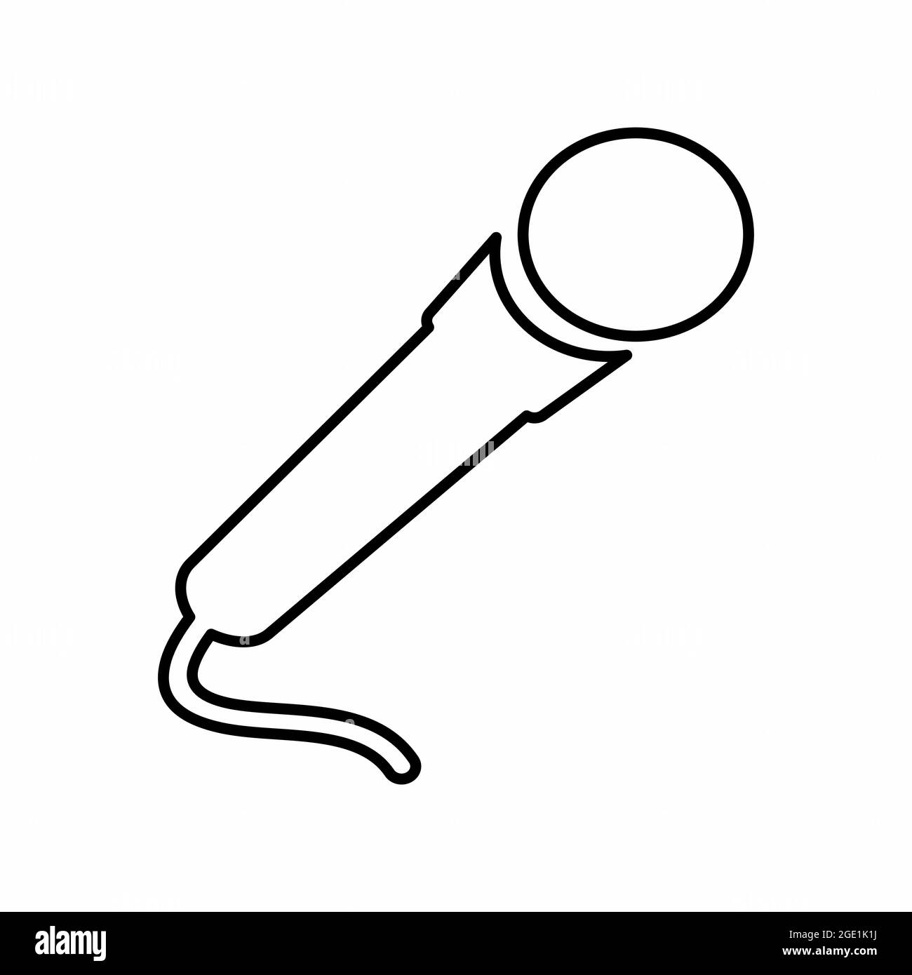 Vector Graphic of - Microphone - Line Style - simple illustration ...