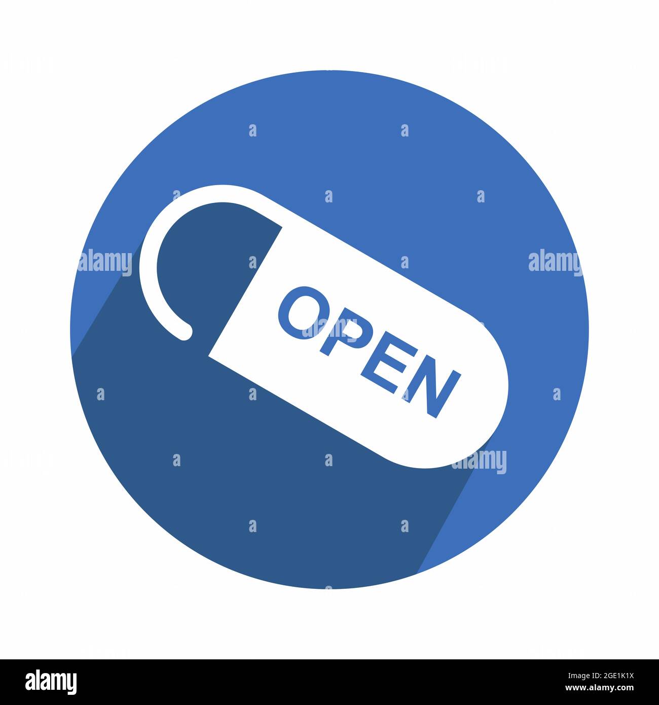 Vector Graphic of Open Tag - Flat Style - simple illustration. Editable ...