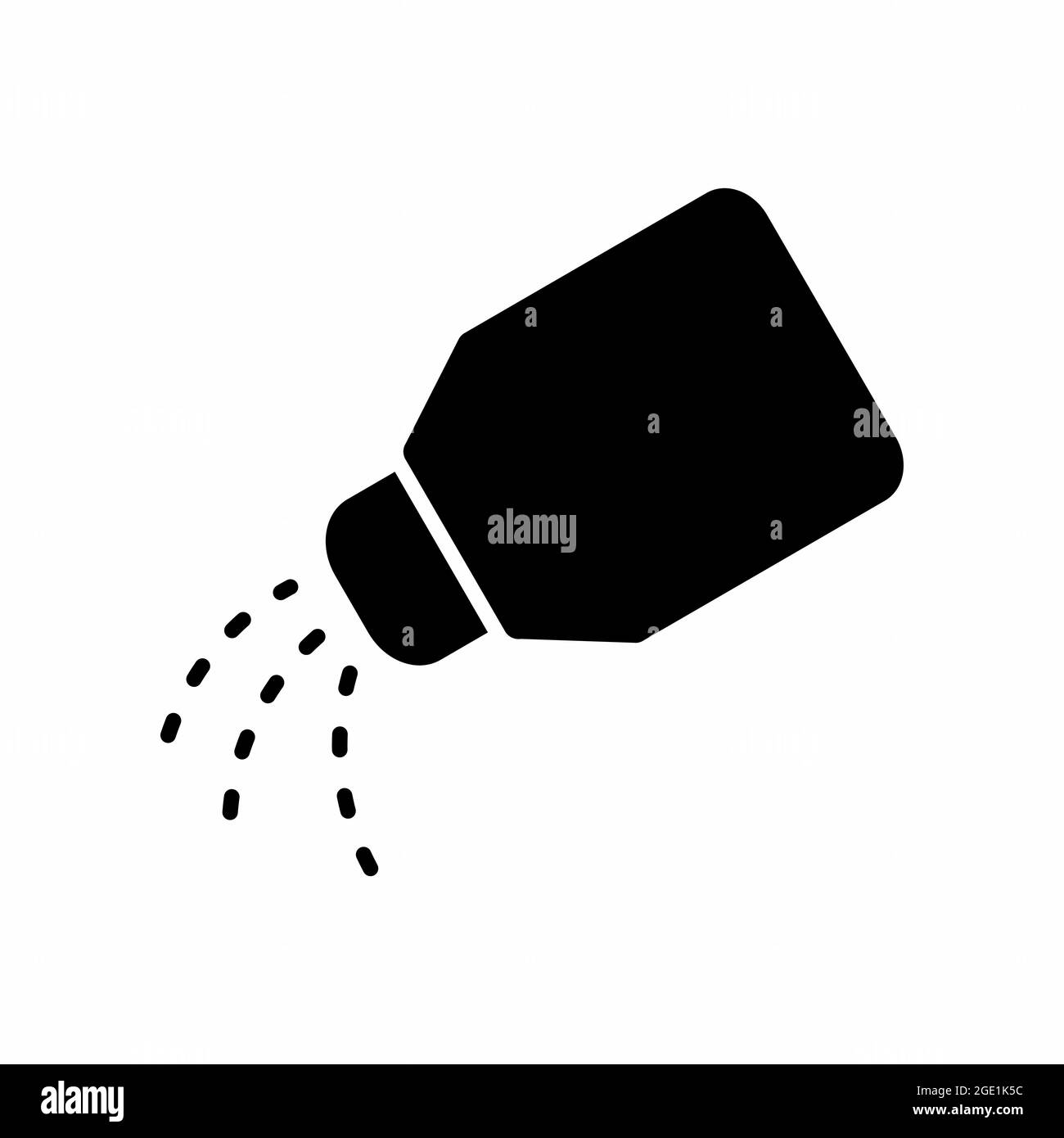 Vector Graphic of - Salt bottle - Black Style - simple illustration ...