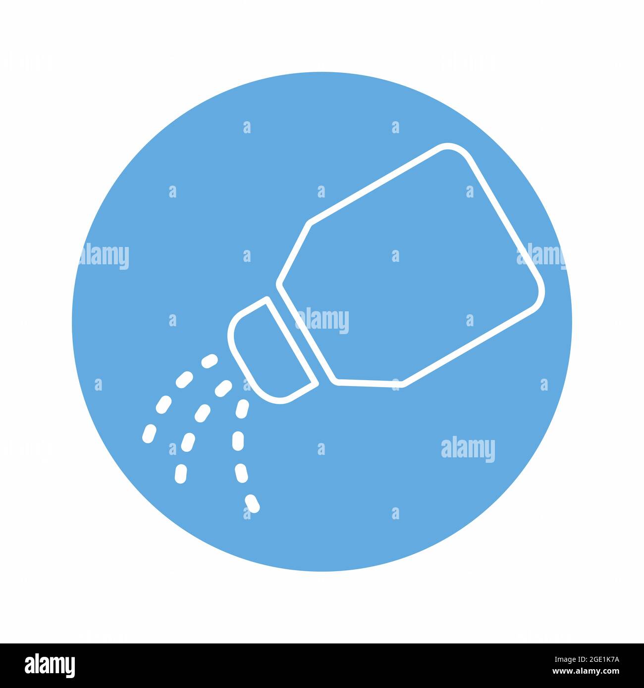 Vector Graphic of - Salt bottle - Blue Monochrome Style - simple ...