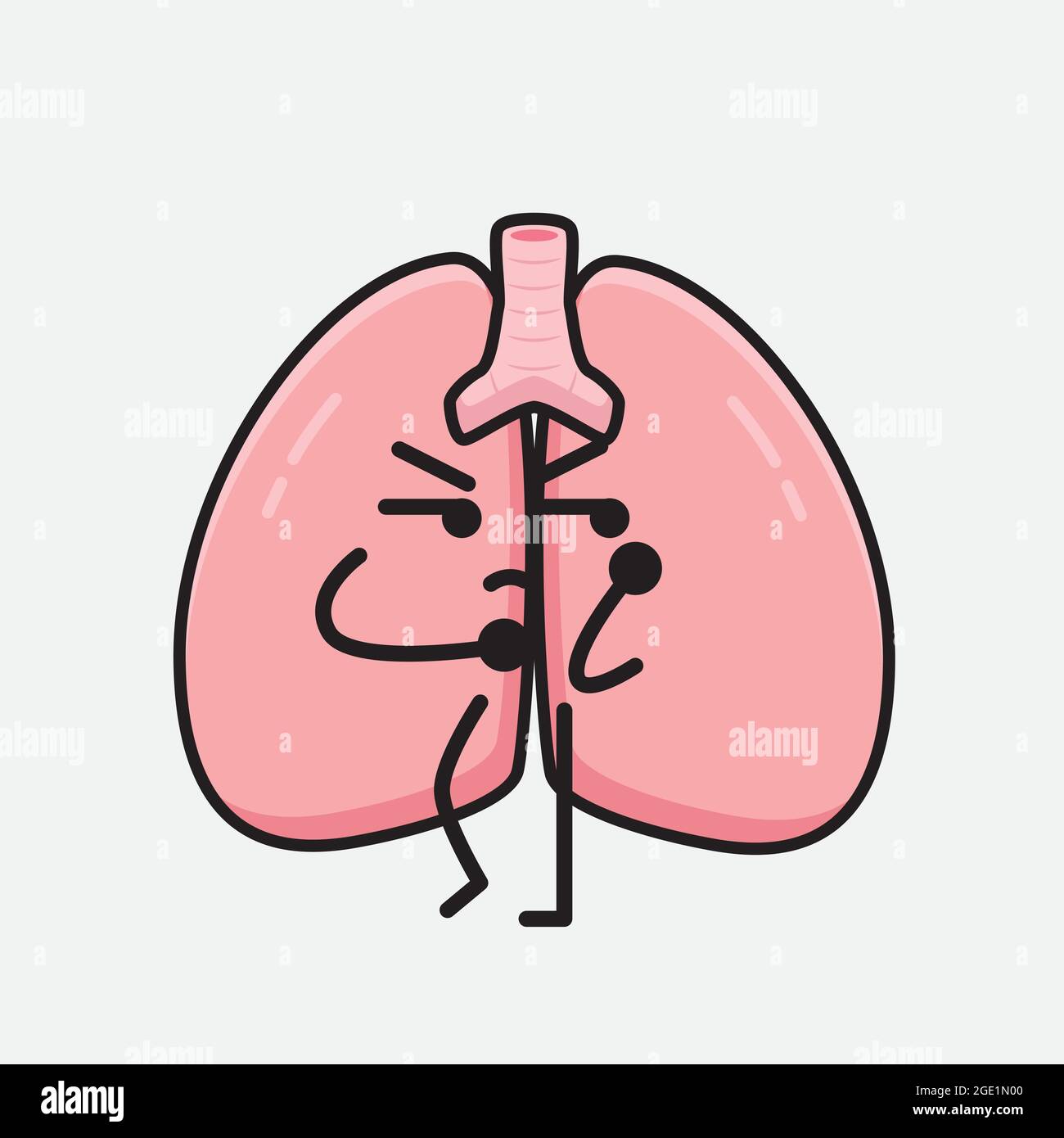 Cute cartoon lung character cartoon hi-res stock photography and images ...