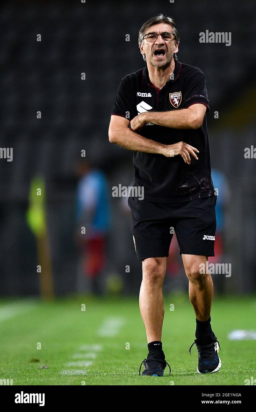Turin, Italy. 15 August 2021. Ivan Juric, head coach of Torino FC ...