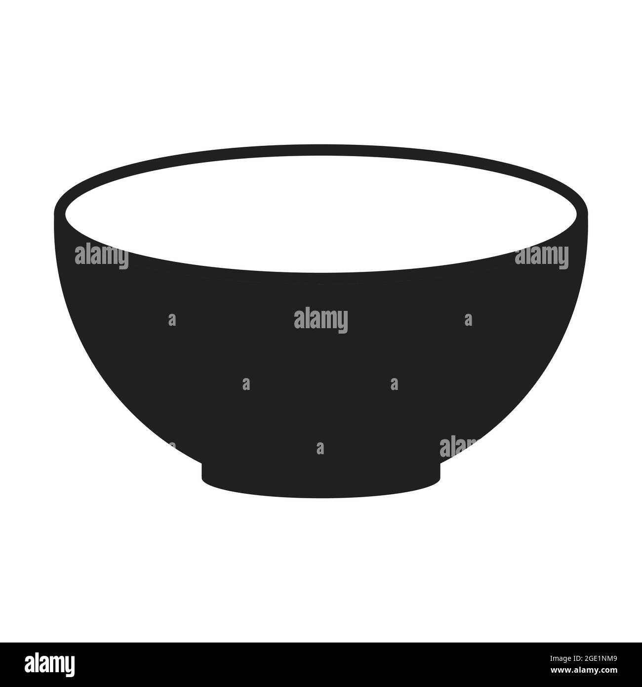 Bowl outline icon vector for graphic design, logo, website, social ...