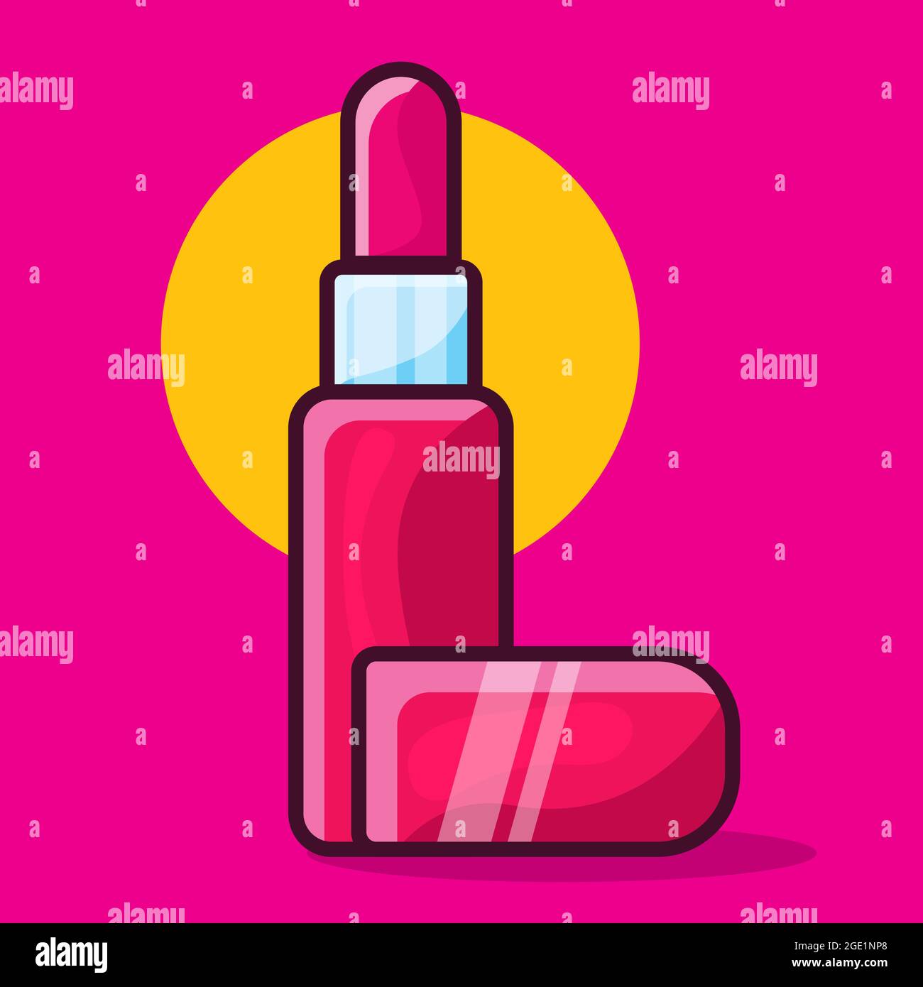 Lip Balm Woman Gloss Stock Vector Images - Alamy