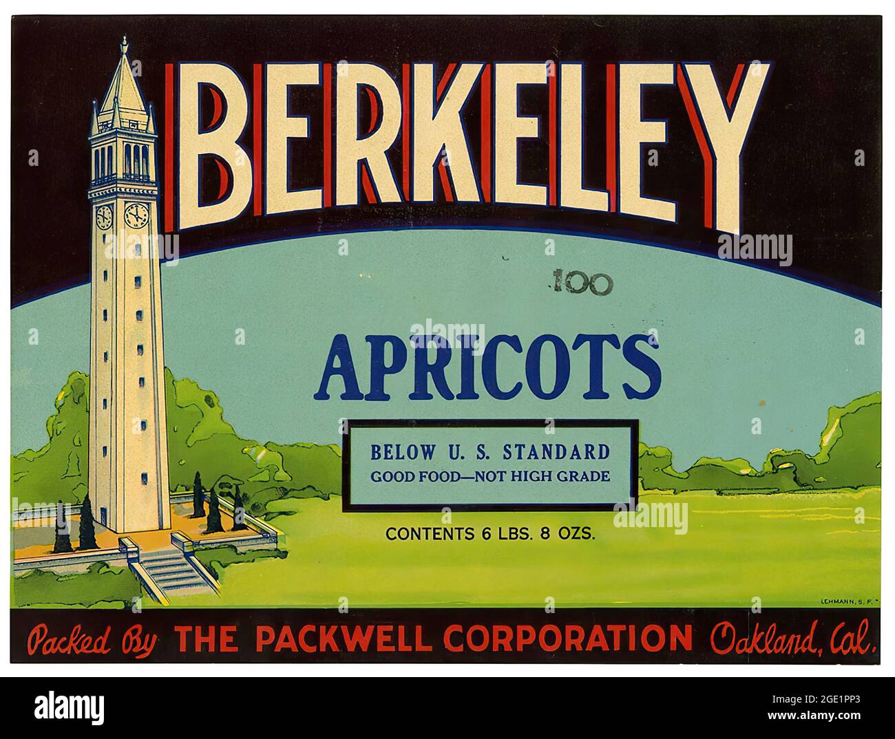 Colorful, twentieth century American paper labels applied to fruit ...