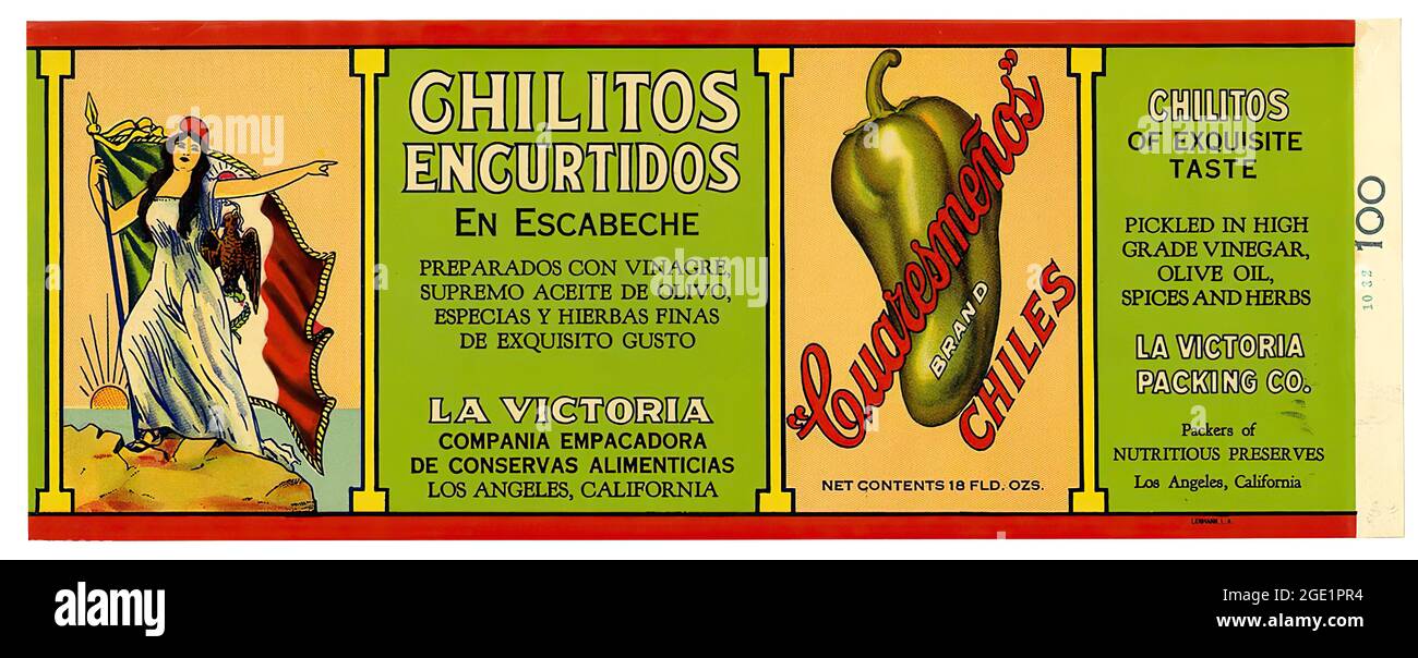 Colorful, twentieth century American paper labels applied to fruit ...