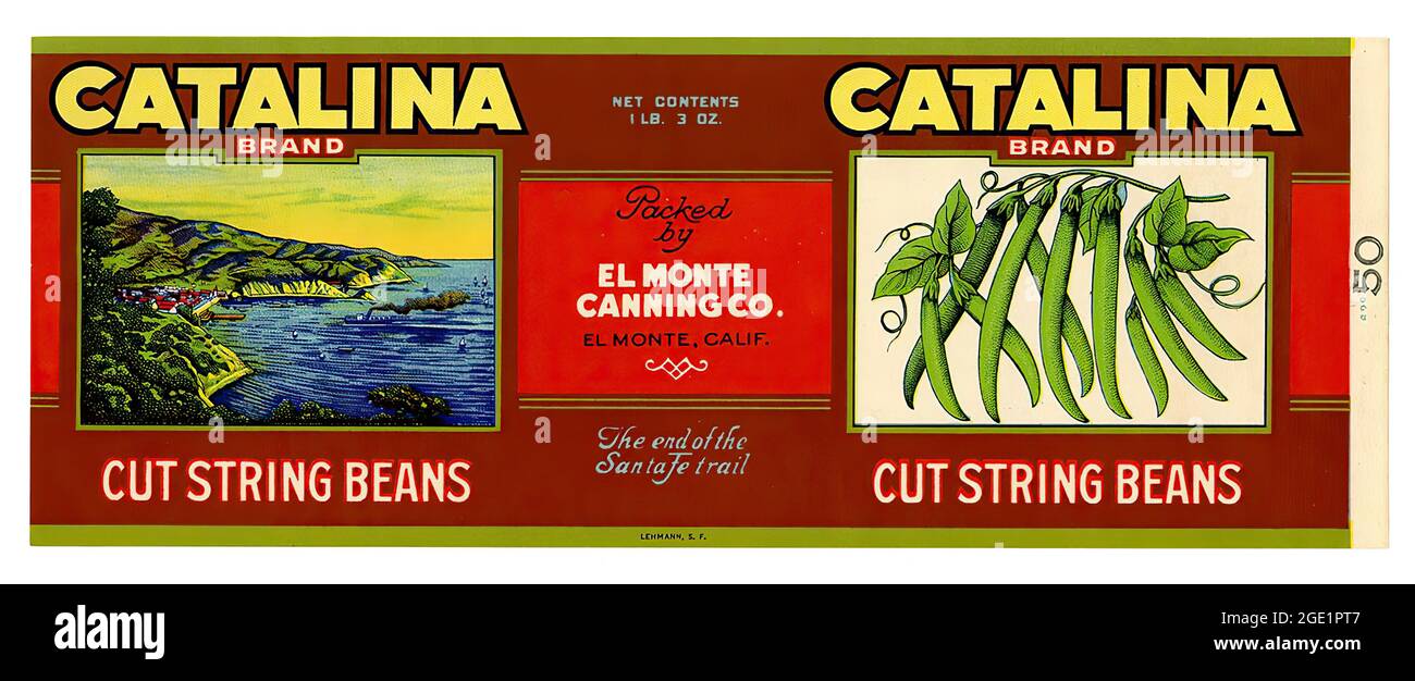 Colorful, twentieth century American paper labels applied to fruit ...