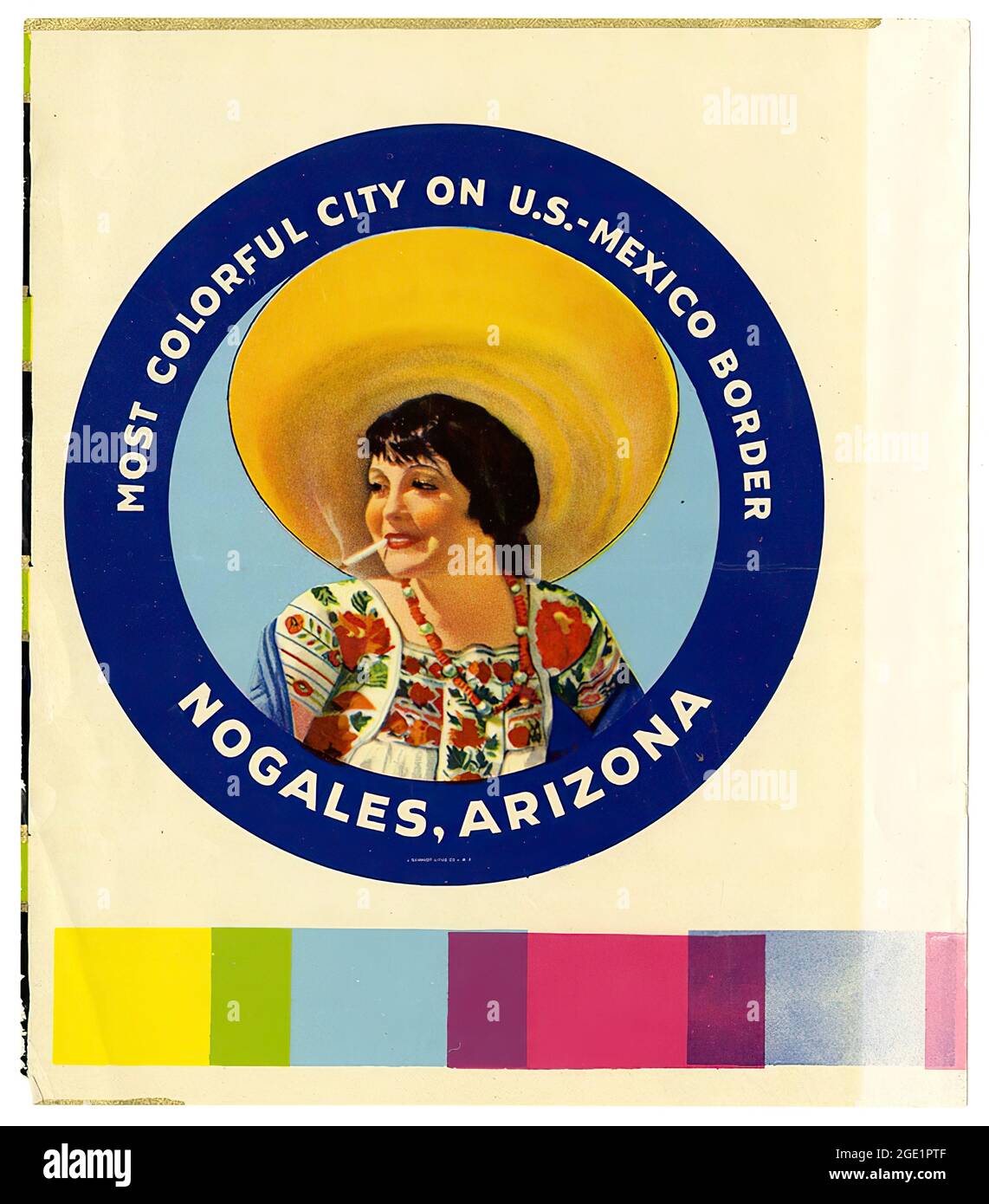 Colorful, twentieth century American paper labels applied to fruit ...