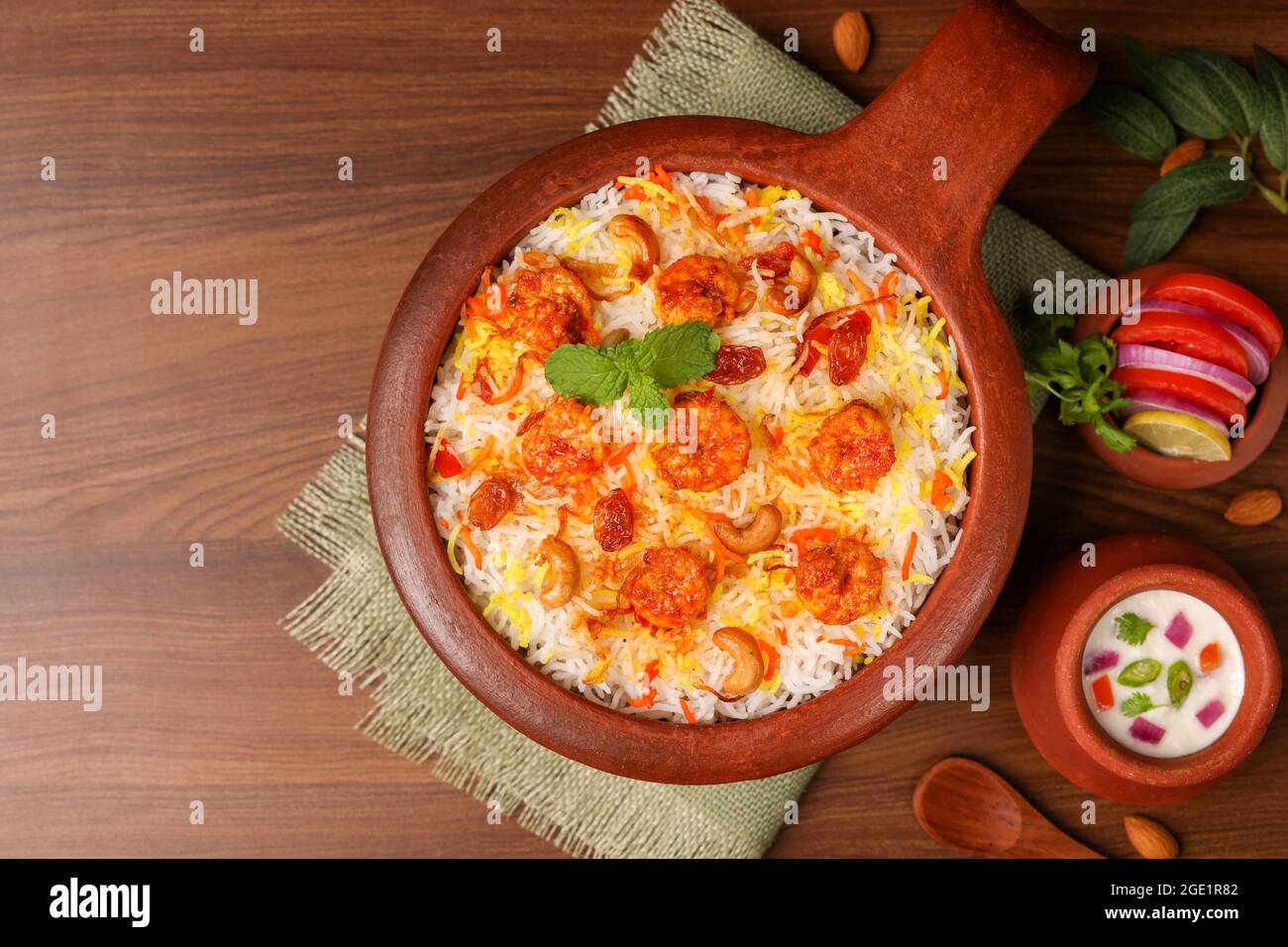 Prawn or shrimp biryani, Fish biryani. Spicy and delicious Malabar ...