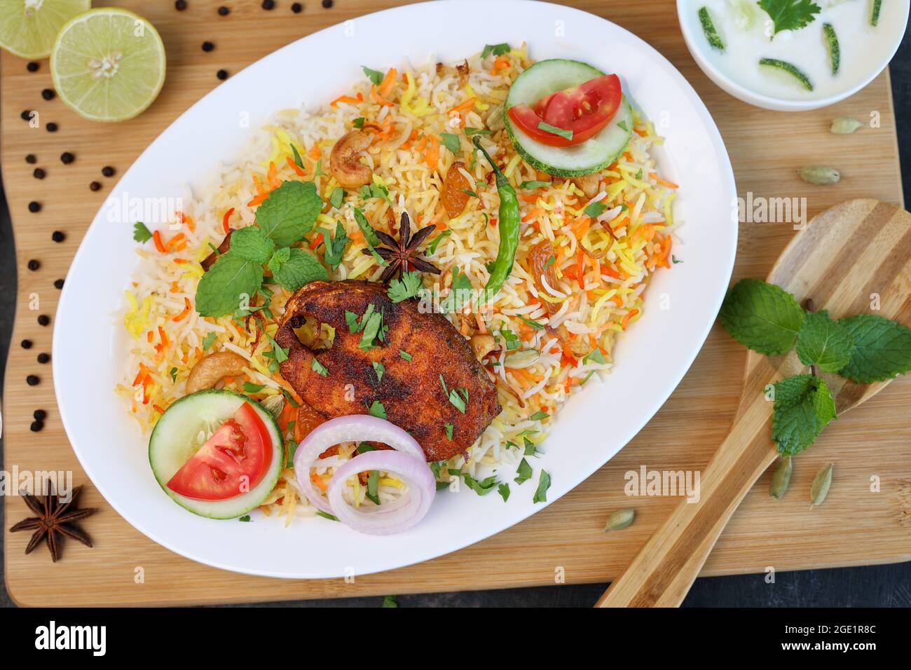 Fish biryani hi-res stock photography and images - Alamy
