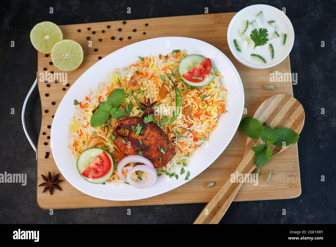 Fish Biryani Plate