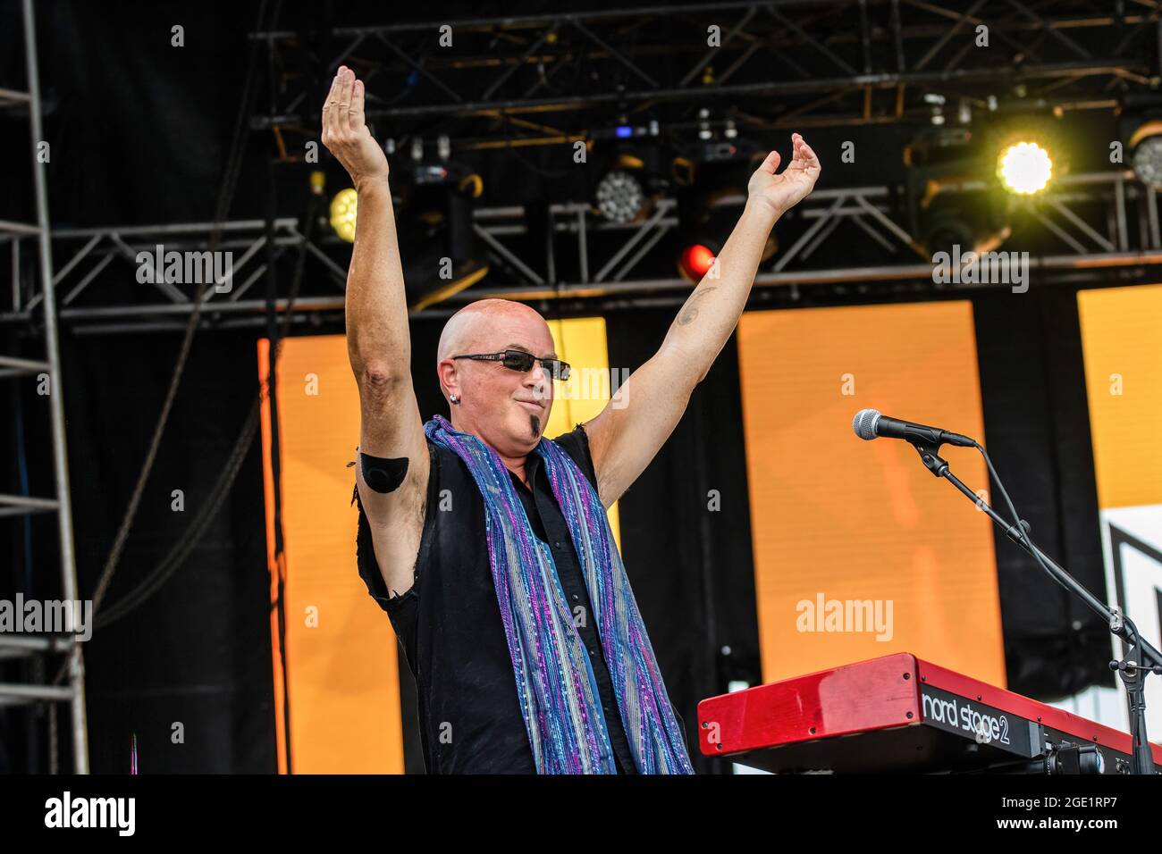 Prism's Mark Gladstone performs at the Edmonton Rock Fest as part of ...