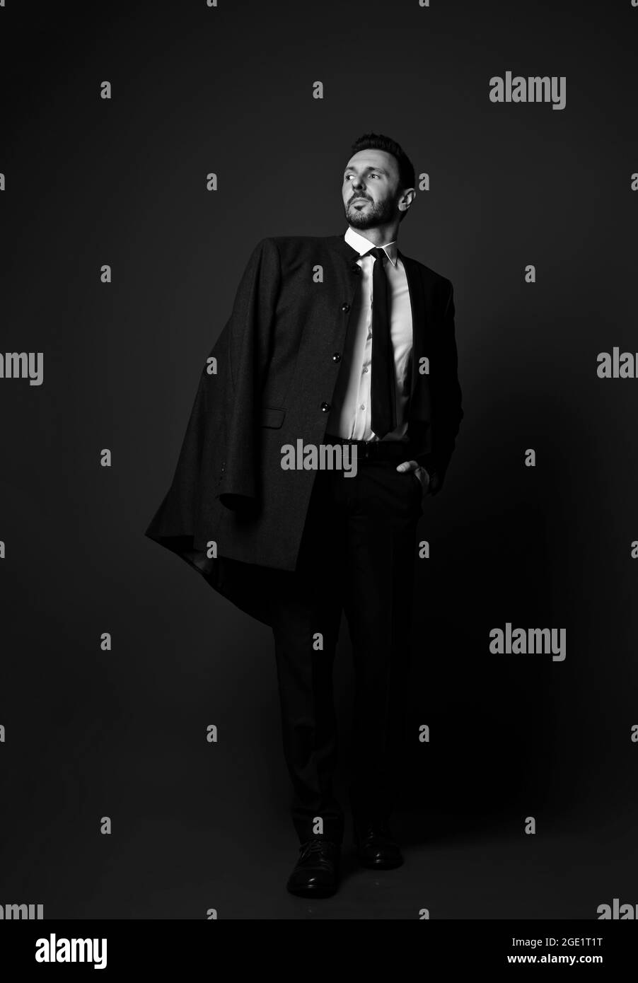 Rich man stands hi-res stock photography and images - Alamy
