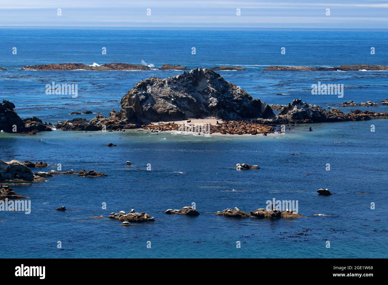 Shell Island view, Cape Arago State Park, Oregon Stock Photo - Alamy