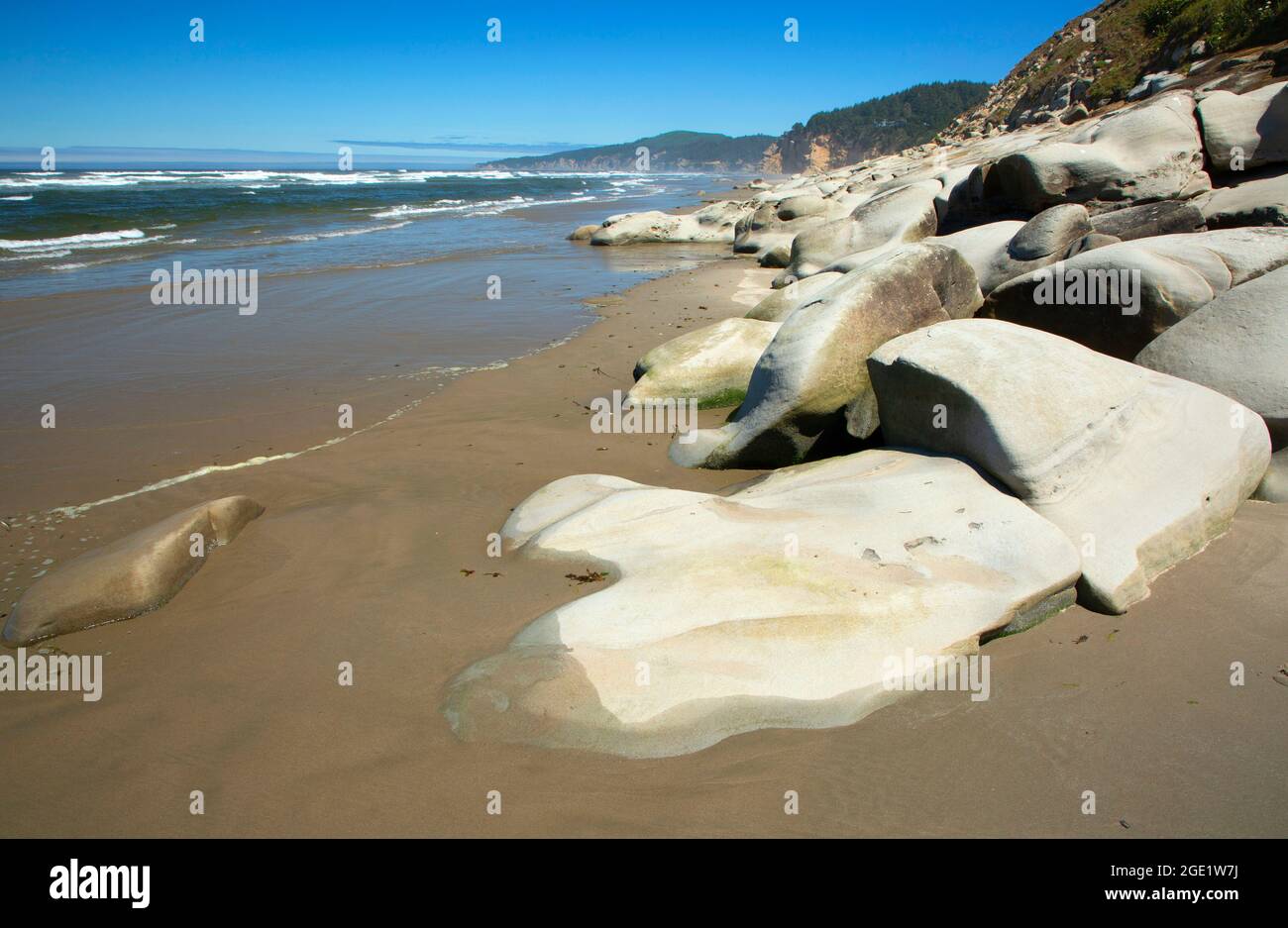 Beach, Seven Devils State Park, Oregon Stock Photo - Alamy