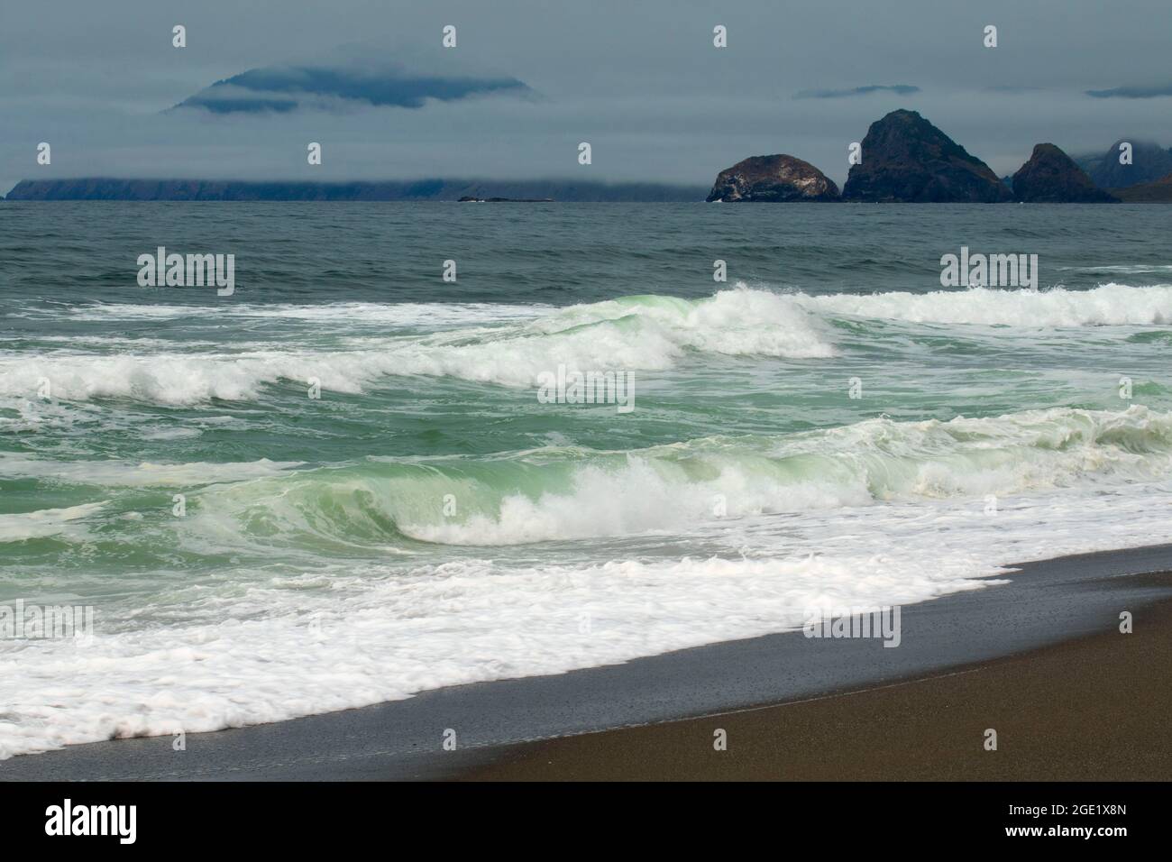 Beach surf, Ophir State Park, Oregon Stock Photo - Alamy