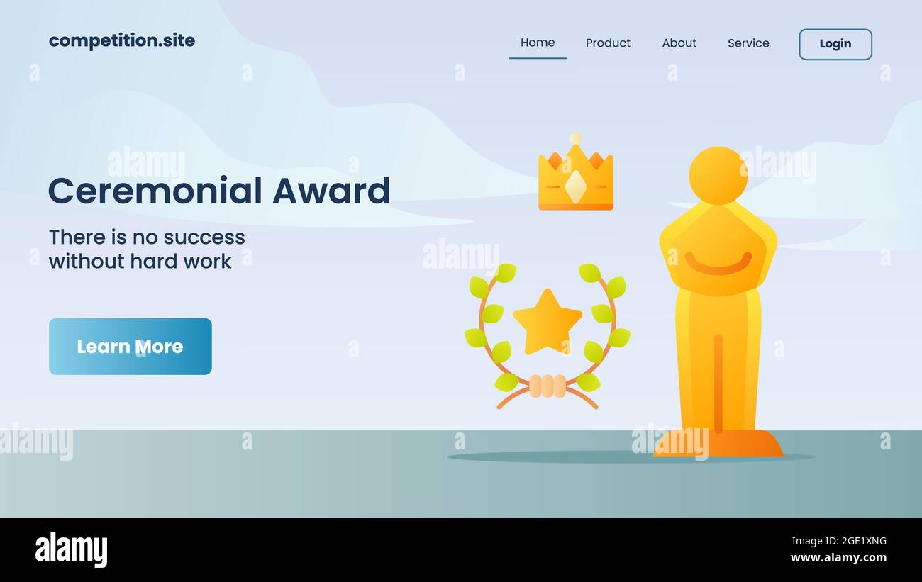 trophy for ceremonial award with tagline there is no succeess without ...