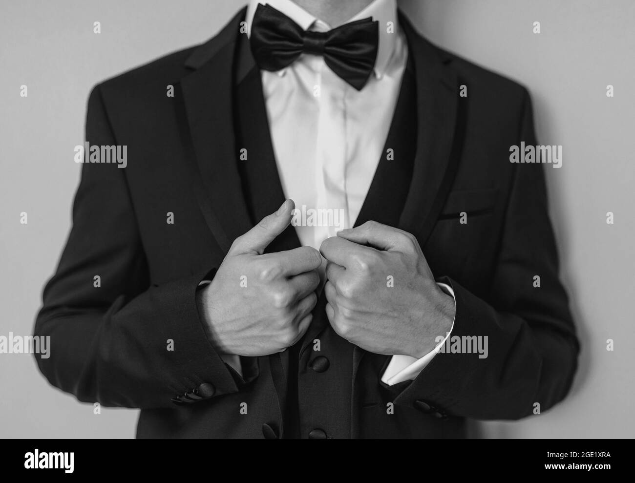 Formal suit Black and White Stock Photos & Images - Alamy