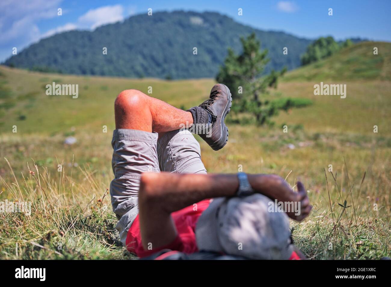 Man laying down hi-res stock photography and images - Alamy