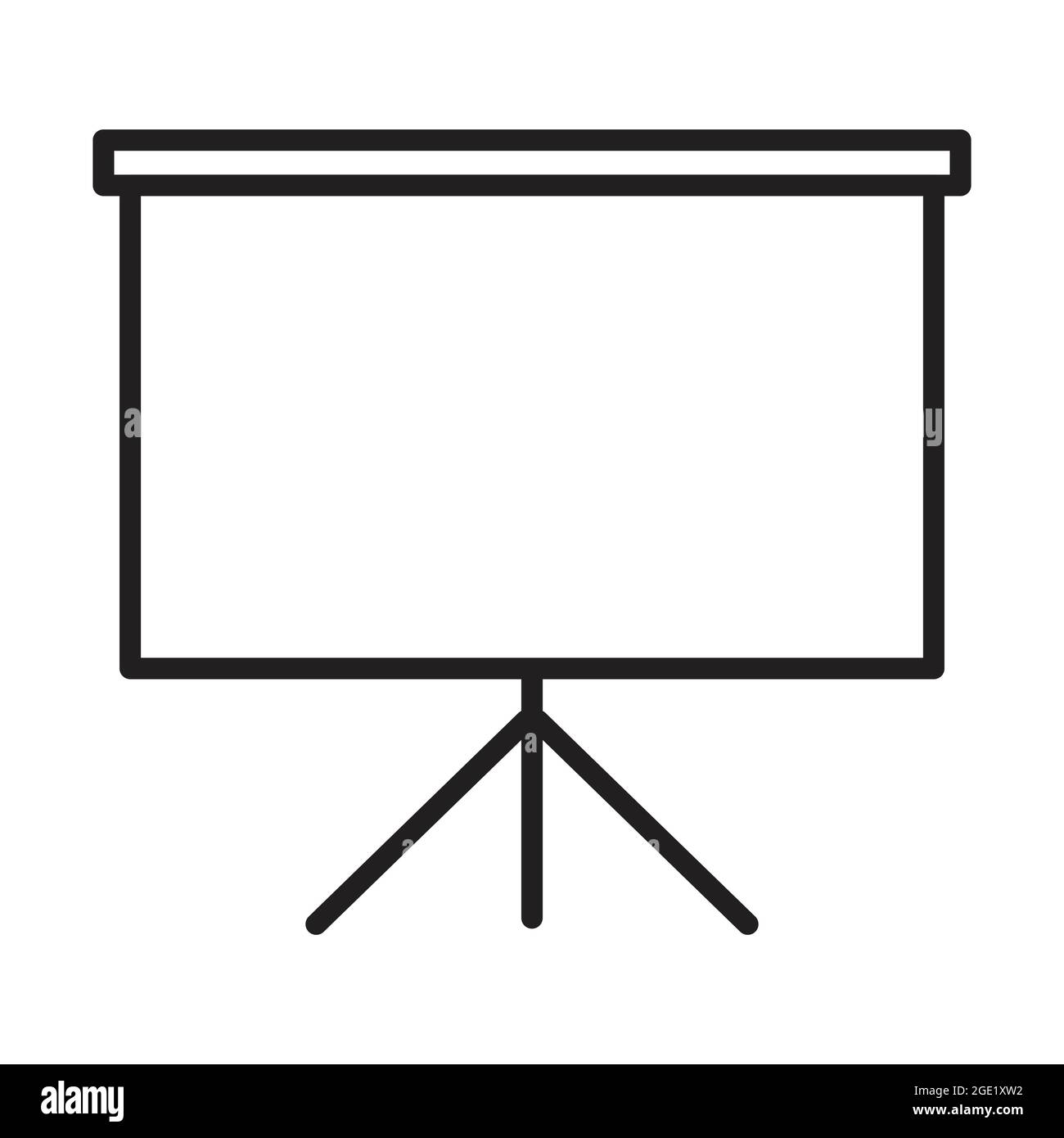 Presentation board icon vector education office class lesson and ...