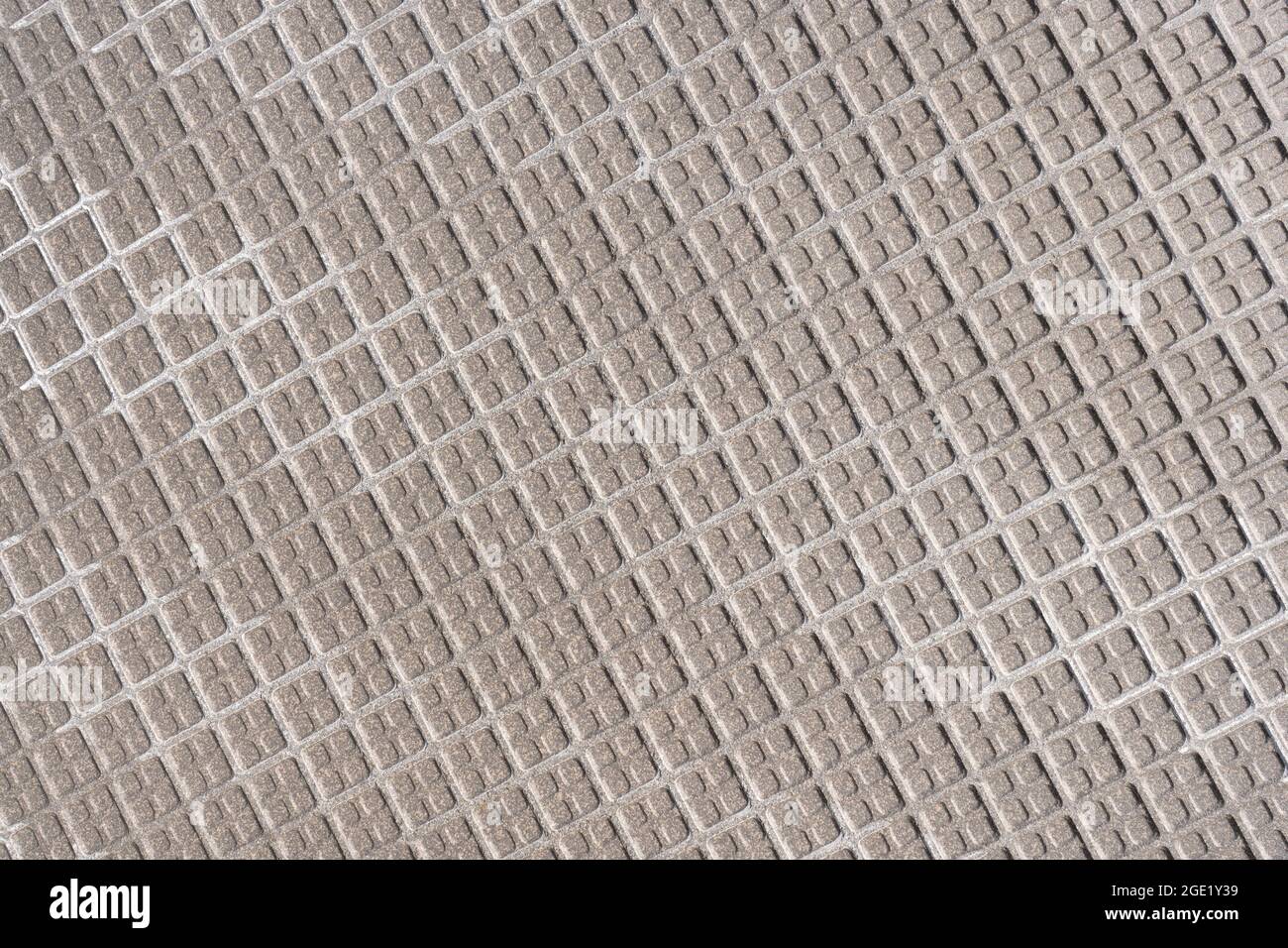 Rough back side of a tile with pattern of squares Stock Photo - Alamy