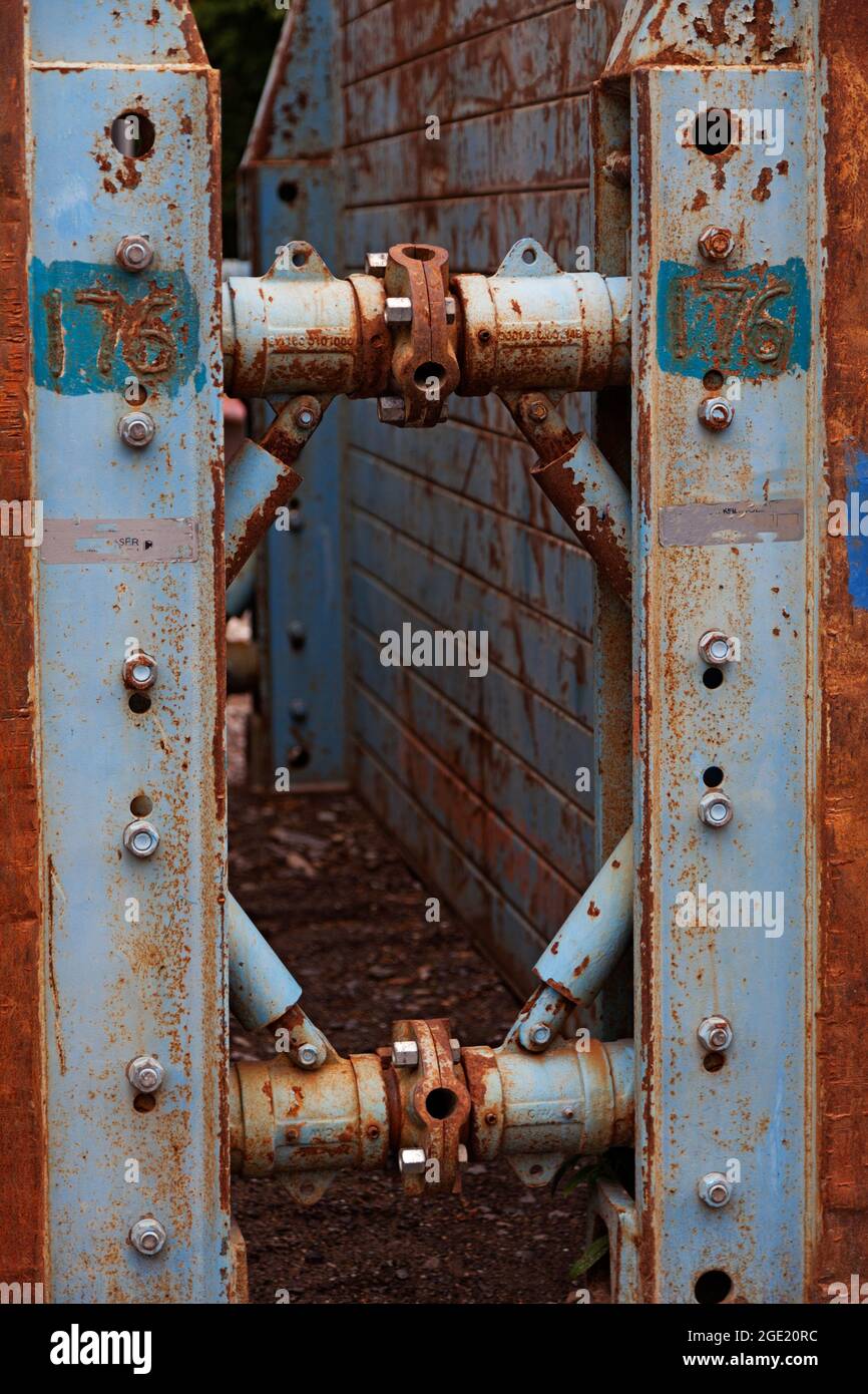 hydraulic wall for house construction Stock Photo - Alamy
