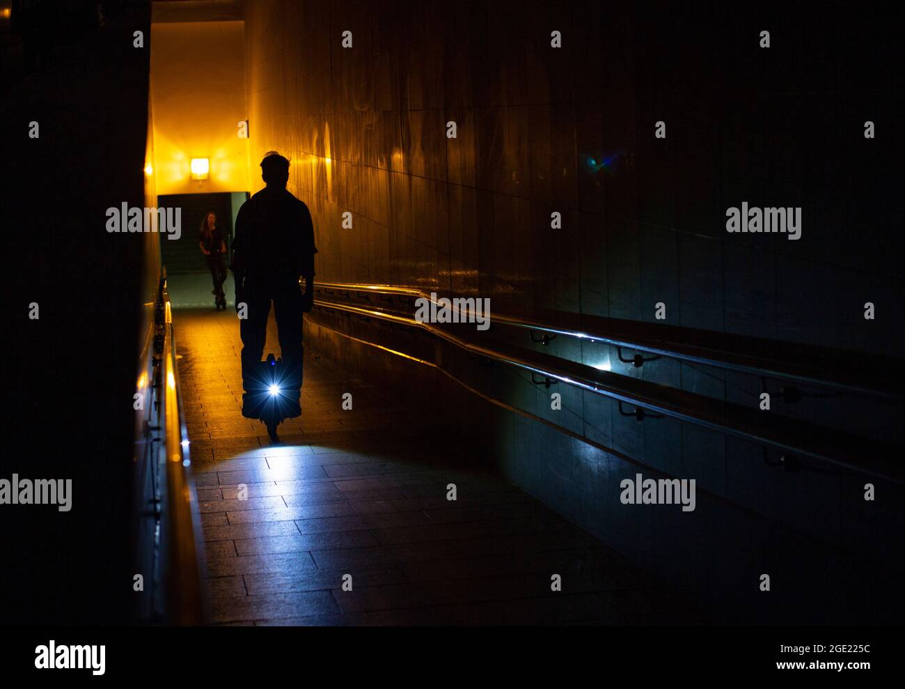 Stylish young woman night city hi-res stock photography and images - Alamy