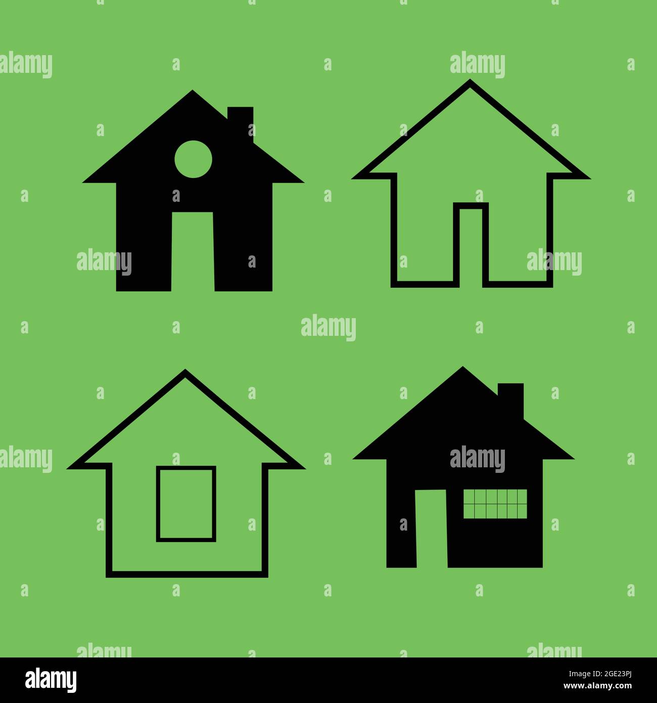 Minimal home icon, web homepage symbol. Simple small house icon vector ...