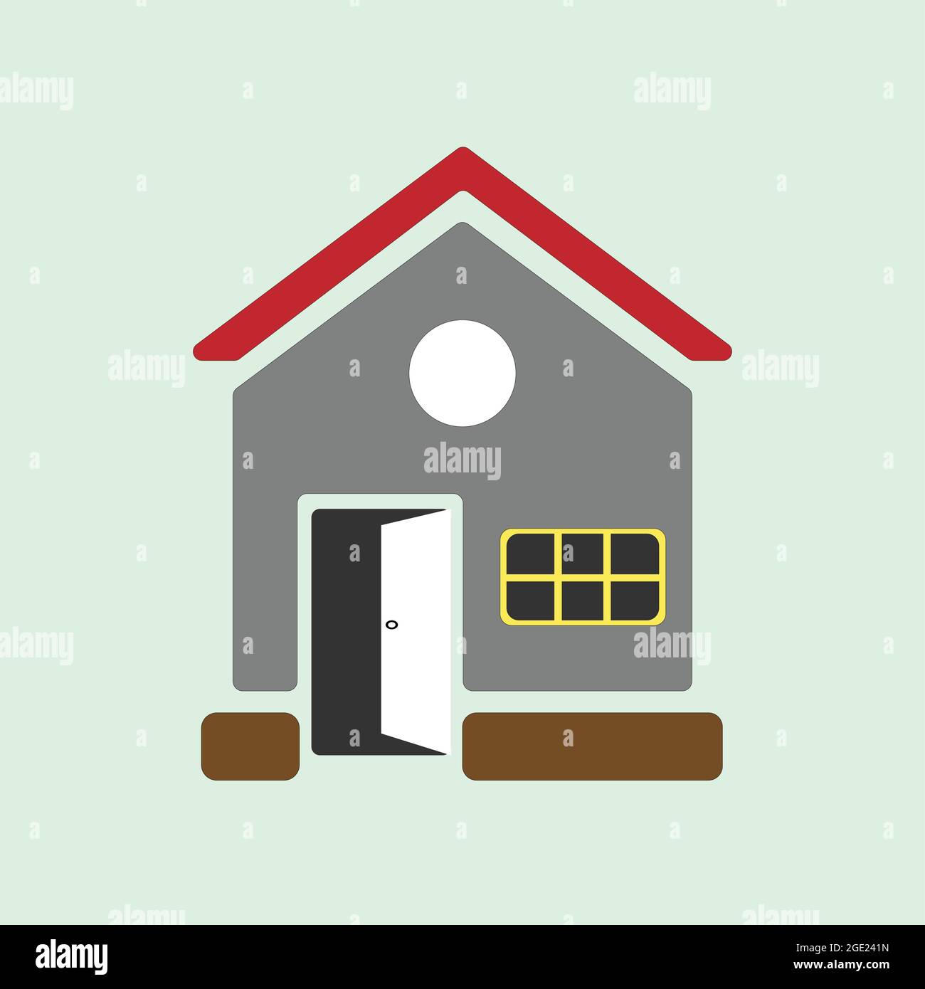 Minimal home icon, web homepage symbol. Simple small house icon vector ...