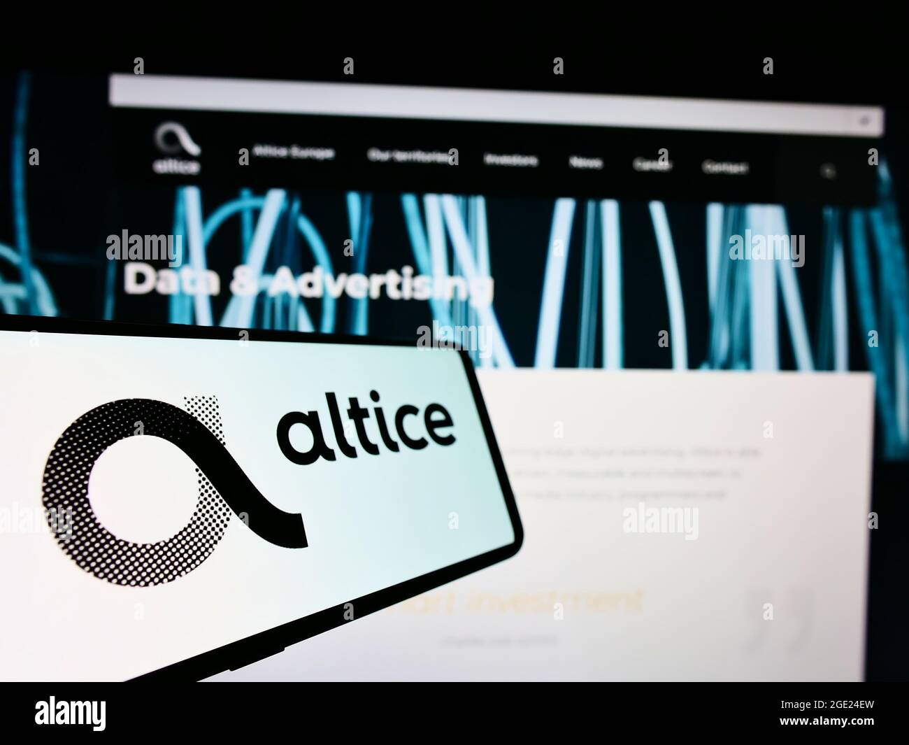 Altice logo hi-res stock photography and images - Alamy