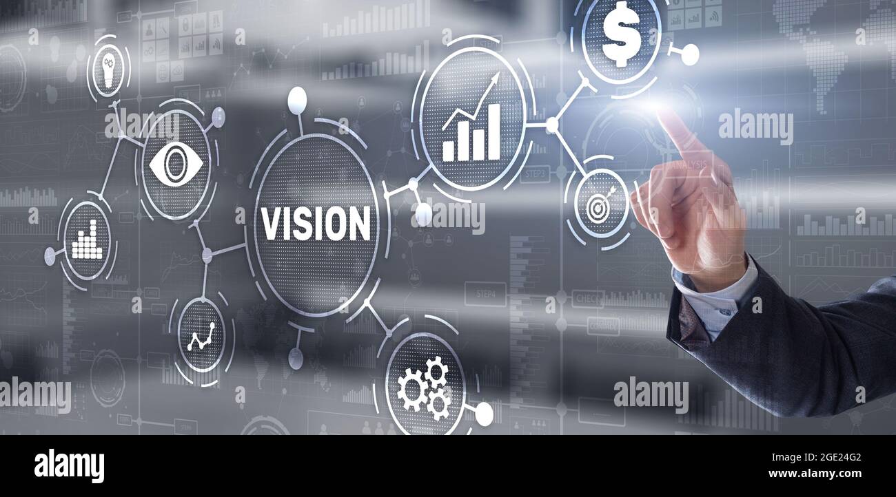 Vision Direction Future Business Inspiration Motivation Concept Stock ...