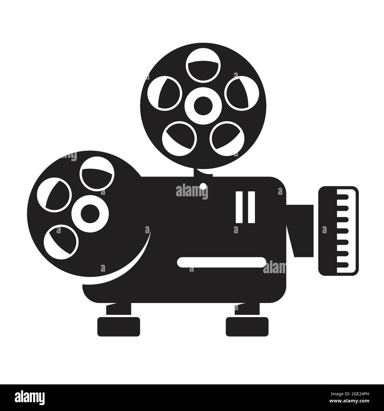 Vintage retro movie camera tripod Stock Vector Images - Alamy