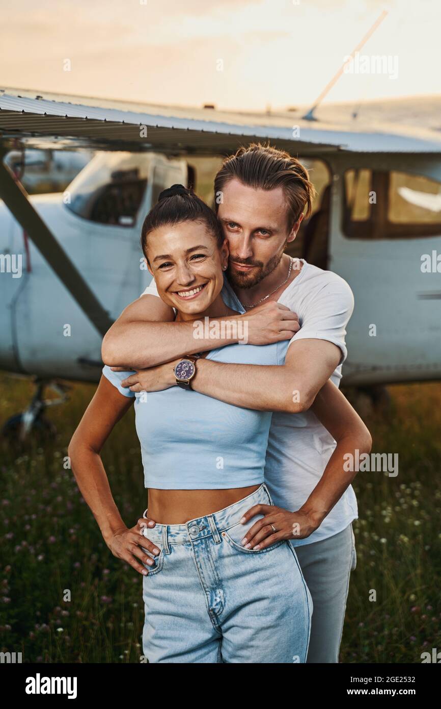 Cute female person demonstrating her sincere smile Stock Photo - Alamy
